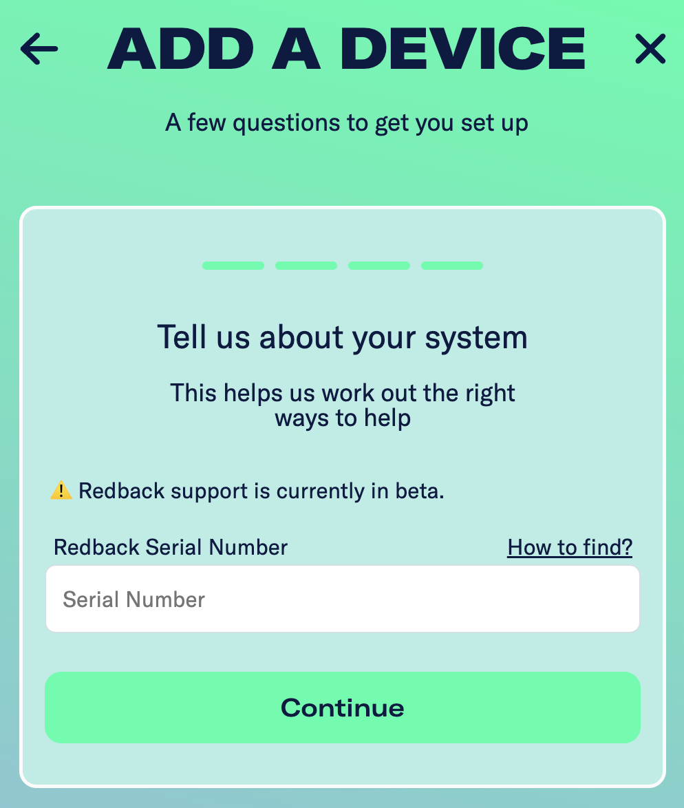 Enrolling your Redback system to Amber for Batteries – Amber Electric